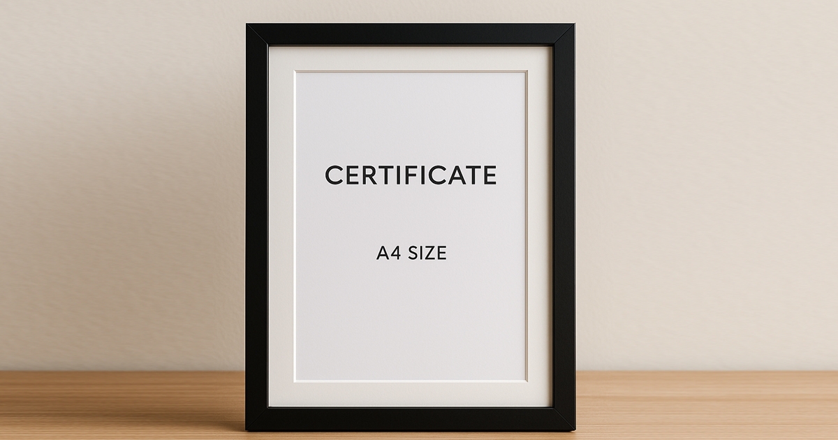 Buy A4 Size Black Photo Frame with White Trim | Wedding Kathmandu