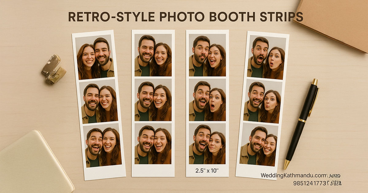 Buy Retro Photo Booth Strips Online in Nepal – WeddingKathmandu.com