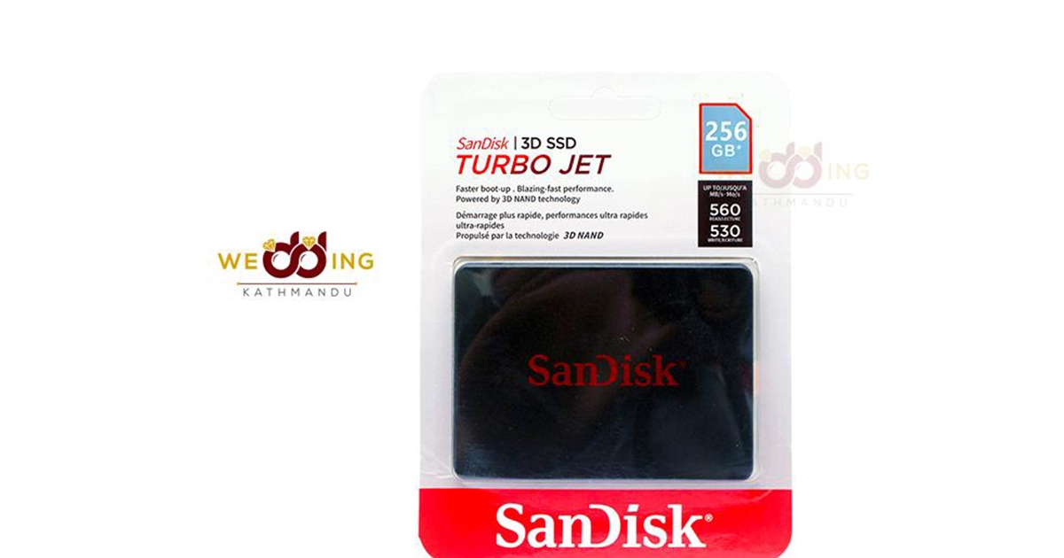 SanDisk 256GB Turbo Jet SSD Price in Nepal | Fast & Reliable Storage